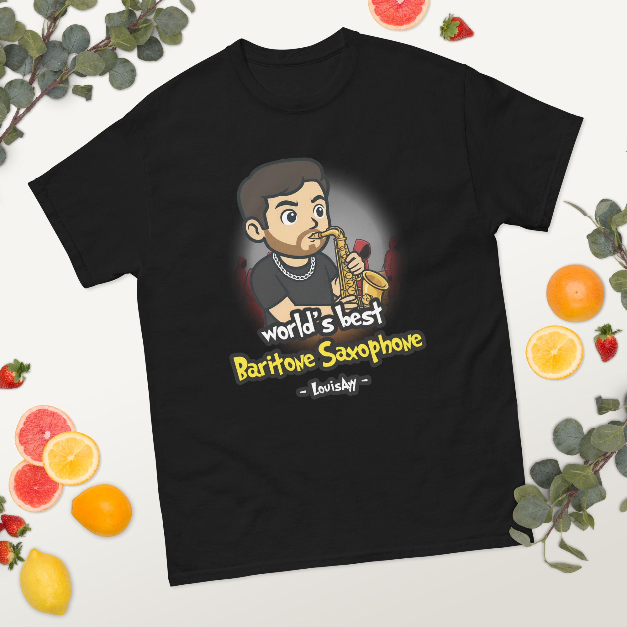 "World's Best Baritone Saxophone" Adults T-Shirt – LouisAyy.com